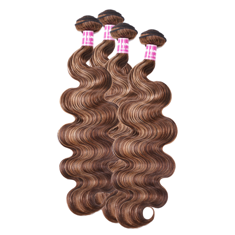 Beautyforever High Quality Body Wave TL412 Honey Blonde Color 4 Bundles ...