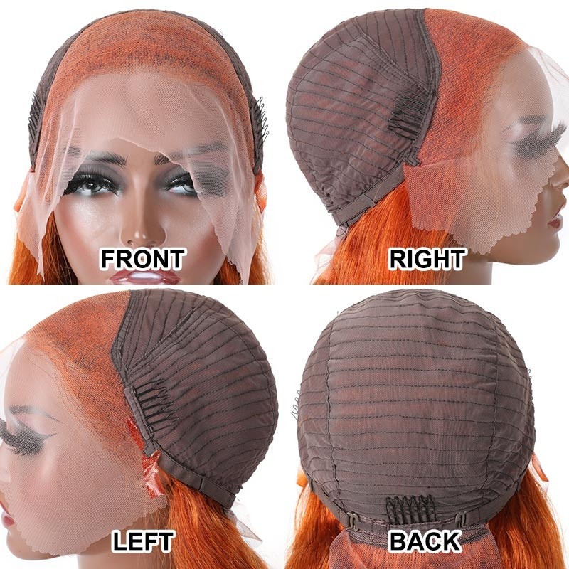 Beautyforever Cinnamon Hair Color 13x4 Colored Lace Front Wigs Body Wave Ginger Wigs With Baby Hair