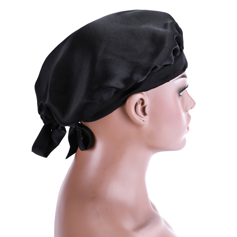 Beautyforever Soft Satin Sleeping Cap Silk Night Sleep Hat NightCap For ...