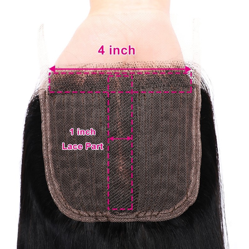 Beautyforever Best 4Bundles With T Part Lace Closure Straight Human ...