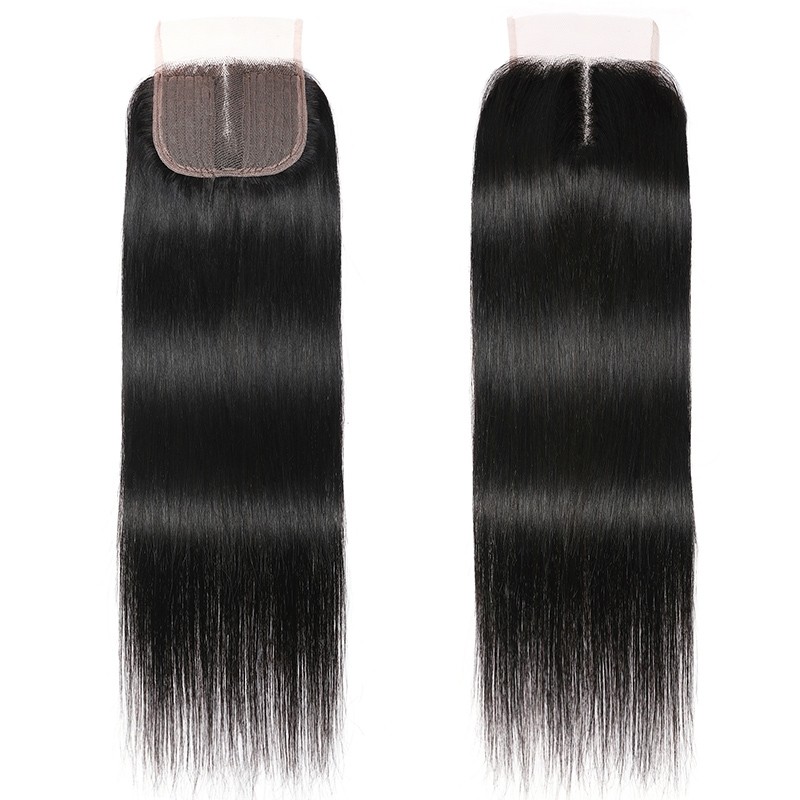 Beautyforever Best 4Bundles With T Part Lace Closure Straight Human ...