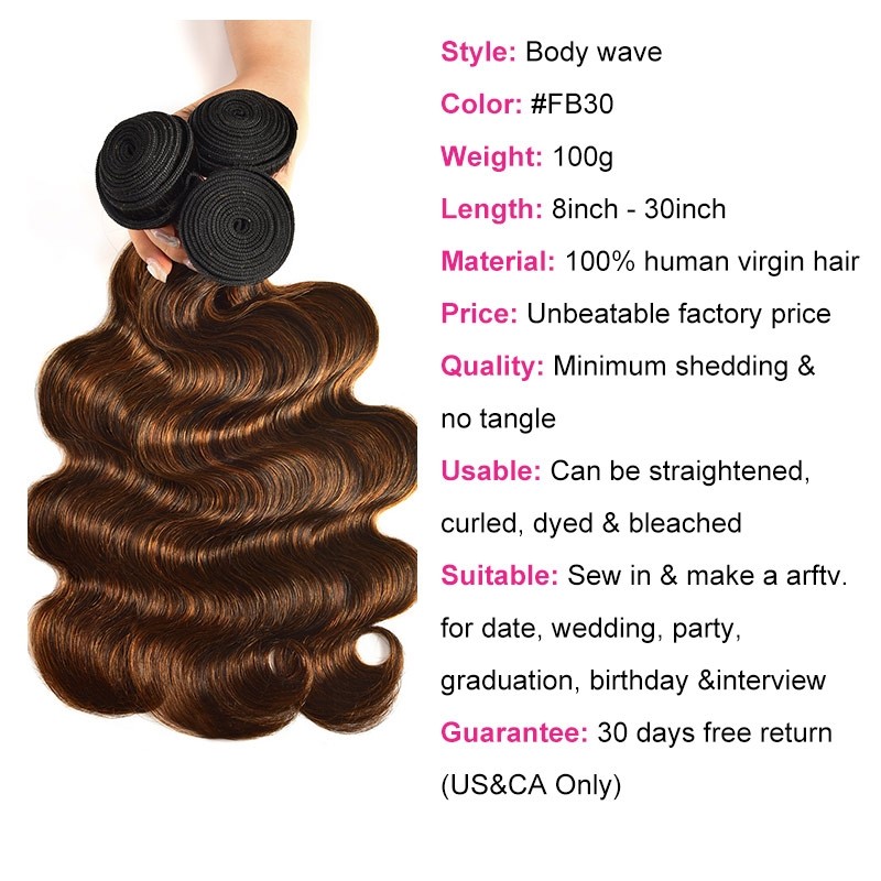 Beautyforever Balayage Ombre Highlights Hair Weave Malaysian Body Wave ...