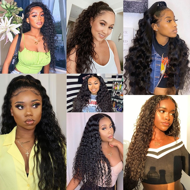 Beautyforever Brazilian Water Wave Human Hair 3 Bundles Natural Color