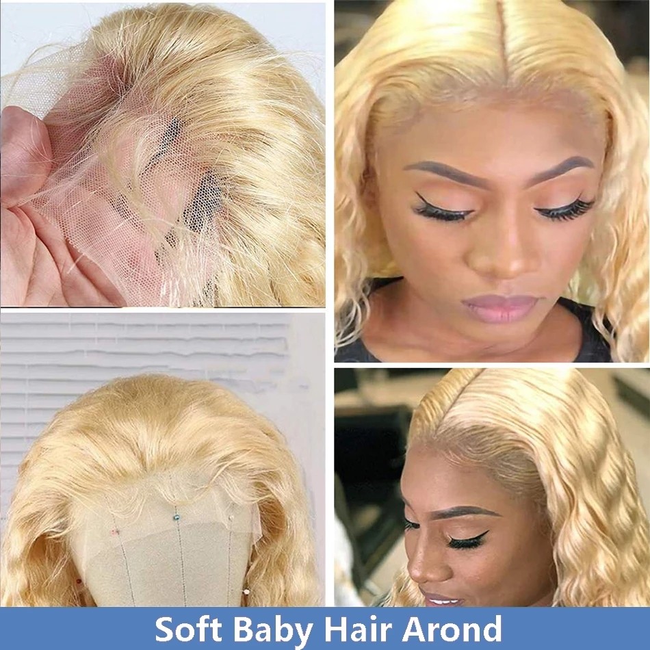 Beautyforever Water Wave 613 Blonde 13x4 Lace Front Wig Pre-Plucked ...