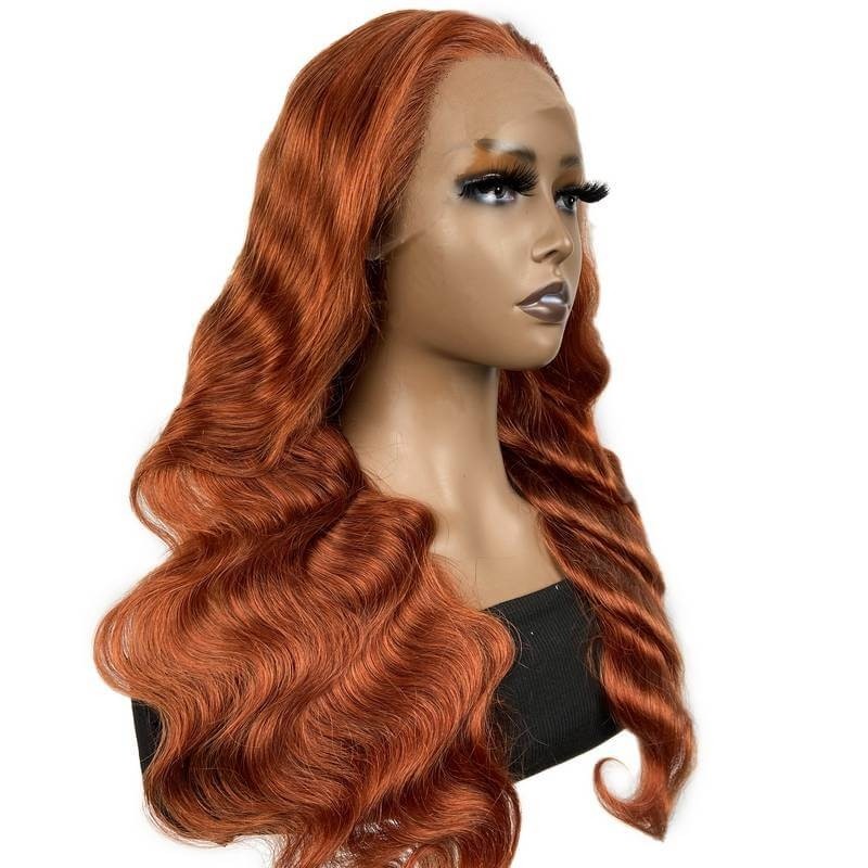 Beautyforever Body Wave Copper Brown Wigs 13x4 Lace Front Wigs Human Hair Pre-plucked With Babyhair