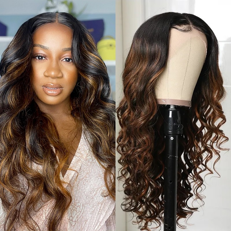 Beautyforever 13X5X0.5 Lace Part Wig Body Wave Hair Middle Part #FB30 ...