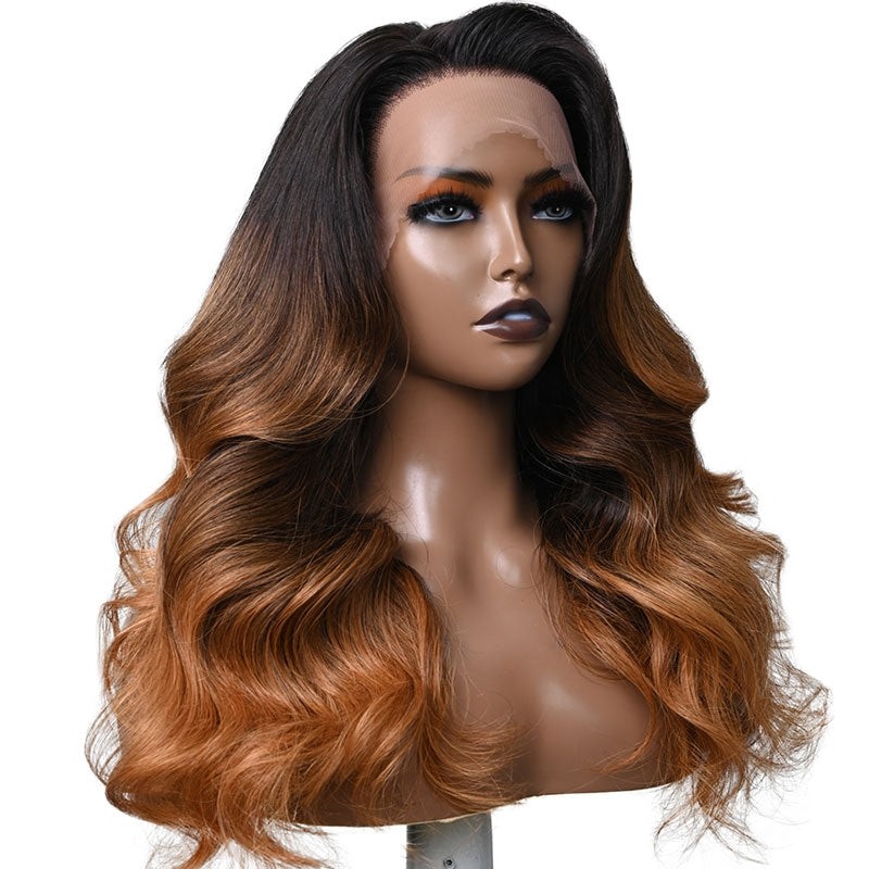 Beautyforever 13x4 Caramel Brown Ombre Body Wave Lace Front Wigs
