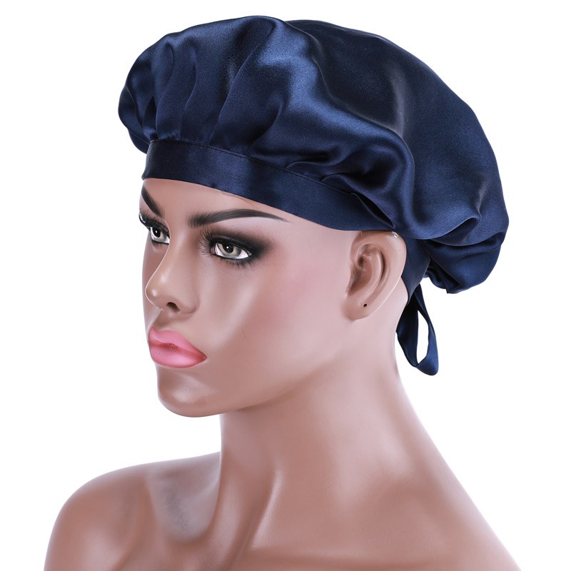 New Customers Exclusive Natural Silk Sleep Night Cap For Women Silk ...