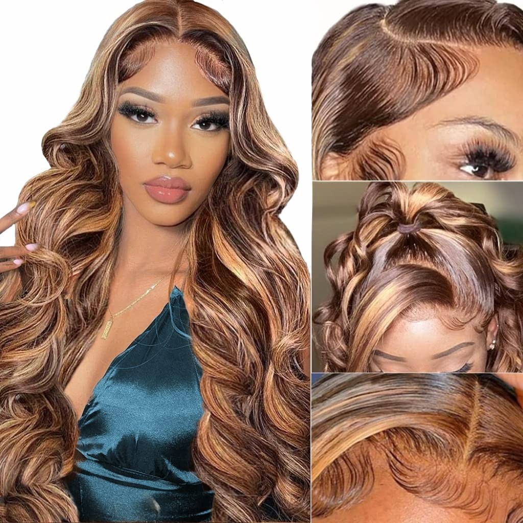 Beautyforever Highlight Blonde Body Wave 13x4 Lace Front Human Hair ...