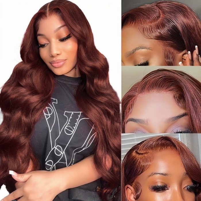 Buy Auburn Wig, Get Reddish Brown Color Human Hair Wigs With Free Shipping - Beautyforever