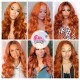 Beautyforever Cinnamon Hair Color 13x4 Colored Lace Front Wigs Body Wave Ginger Wigs With Baby Hair