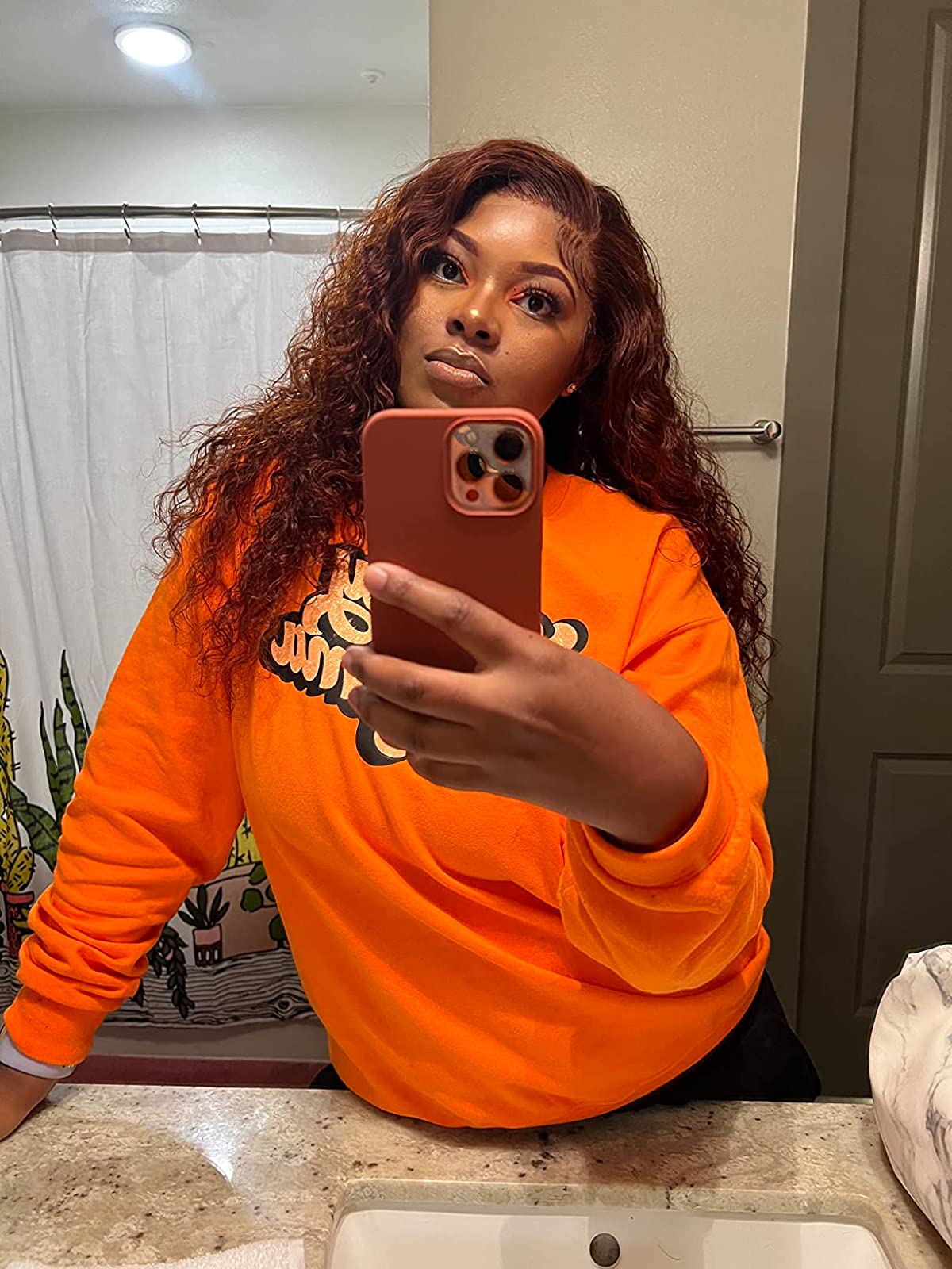 Beautyforever 33B Dark Auburn Water Wave 13x4 Lace Front Human Hair Wigs Pre Plucked With Baby ...