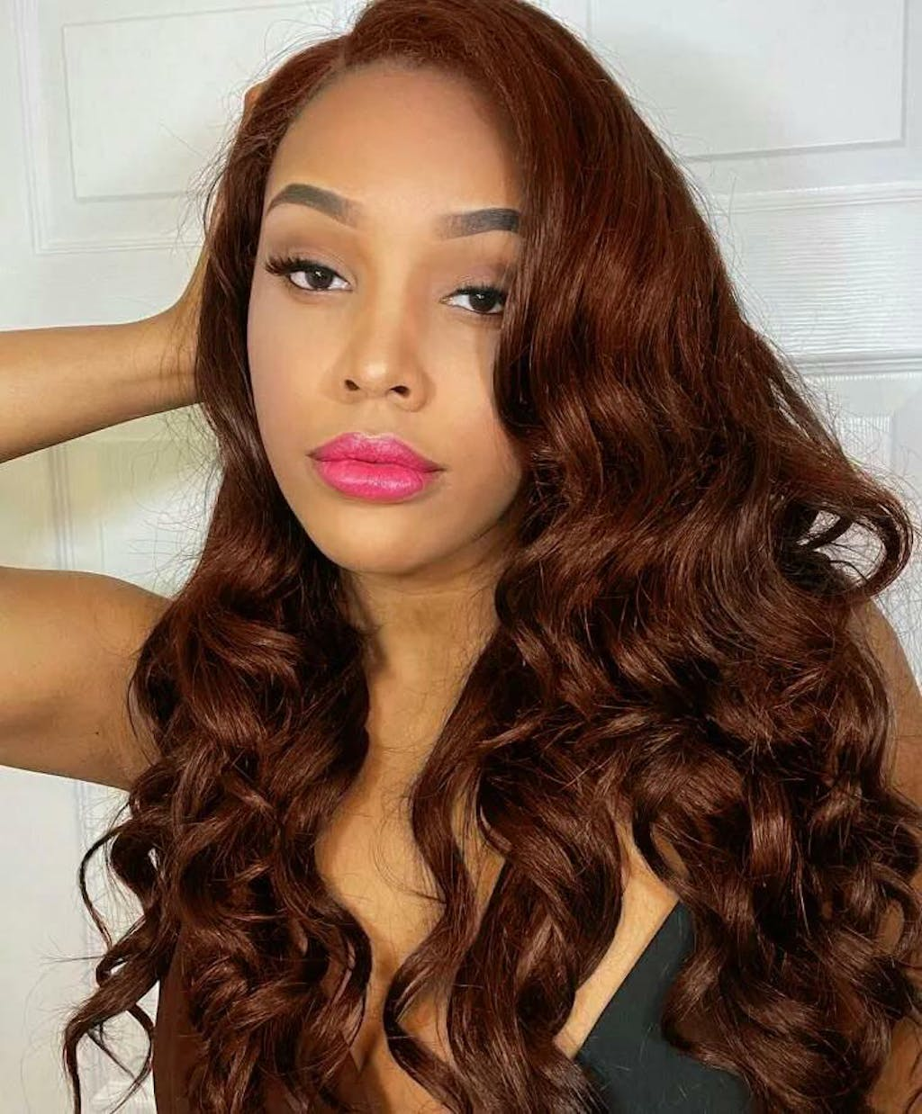 Beautyforever 33B Auburn Wig Body Wave 4x4 lace Closure Wigs Human Hair With Babyhair For Women