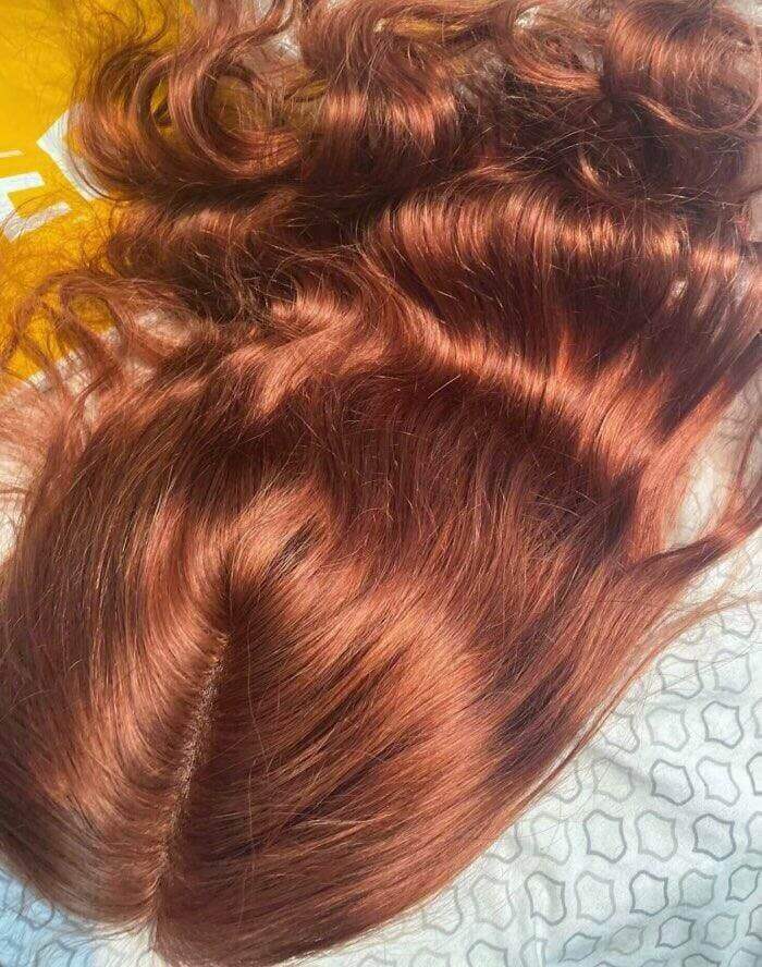 Beautyforever Glueless 33B Auburn Wig Jerry Curly Body Wave 6x4.75 / 4x4 Pre Cut Lace Closure ...