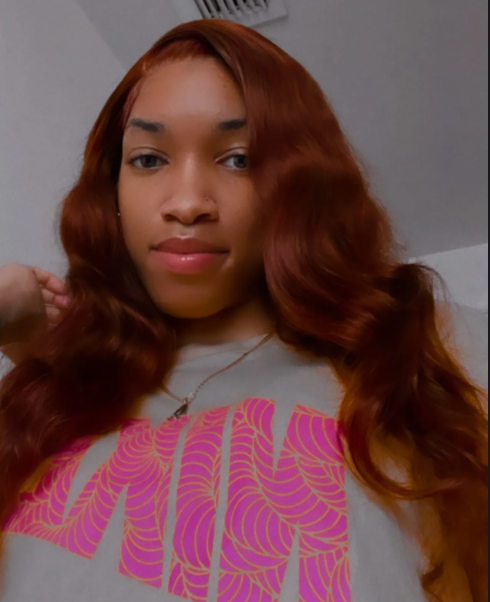 Beautyforever Pre-plucked 13x4 Lace Front Wigs 33B Color Wig Body Wave Dark Auburn Human Hair ...