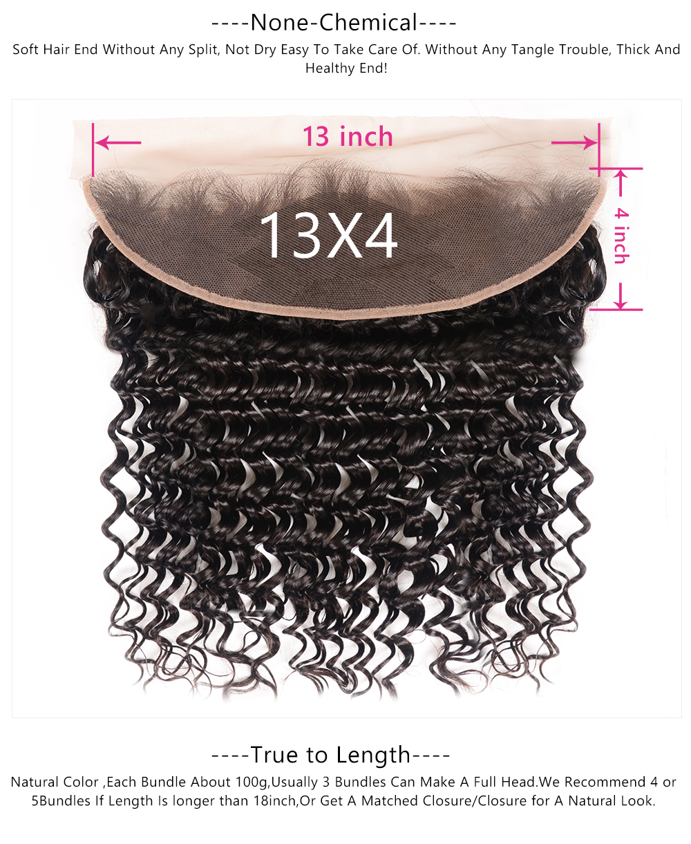 Beautyforever Deep Wave Lace Closure Free Part Virgin Hair Closure
