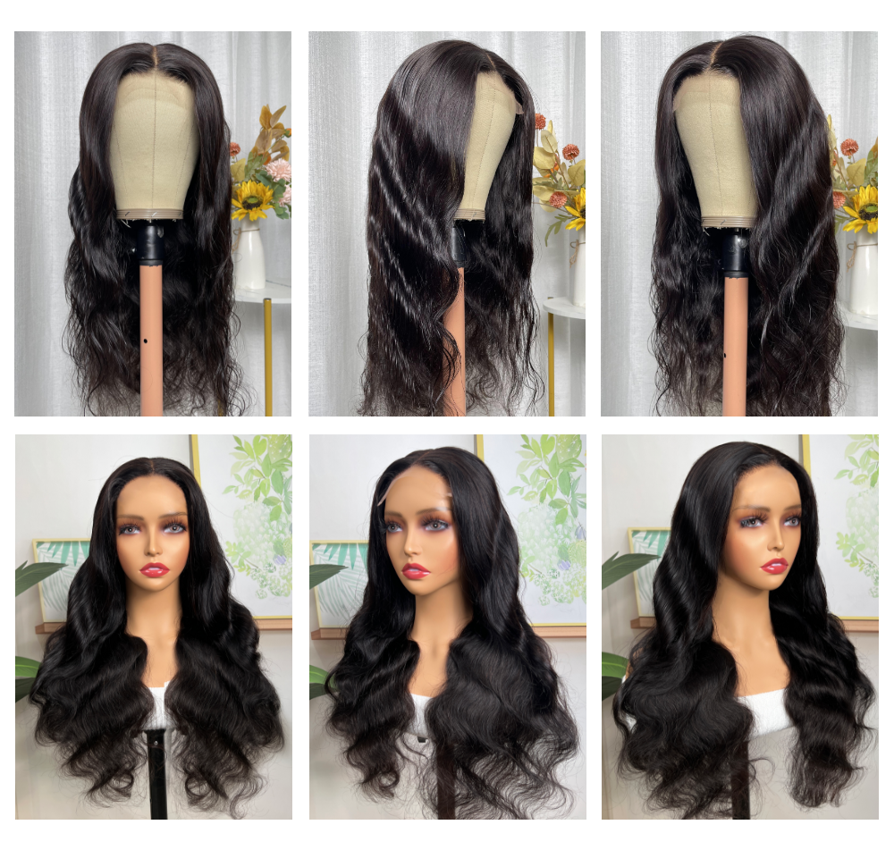 Beautyforever 5x5 HD Lace Wigs Pre Plucked Body Wave Hair Lace Closure ...